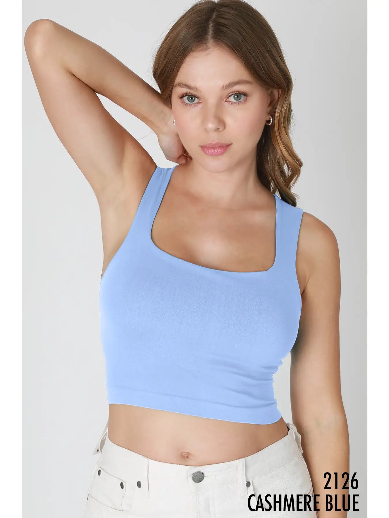 Talia Basic Tank Cashmere Blue – SHOP ABOVO