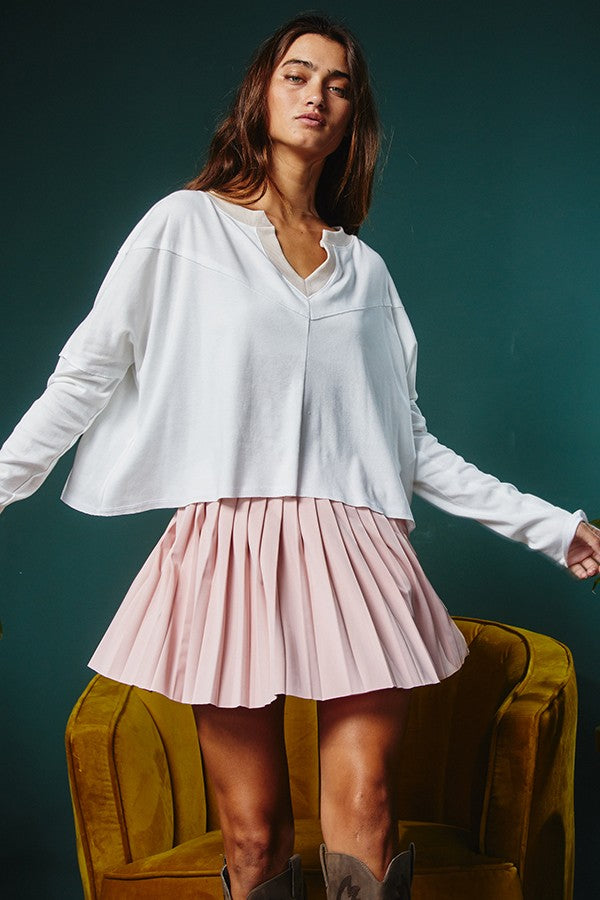 Tina Long Sleeve White – SHOP ABOVO