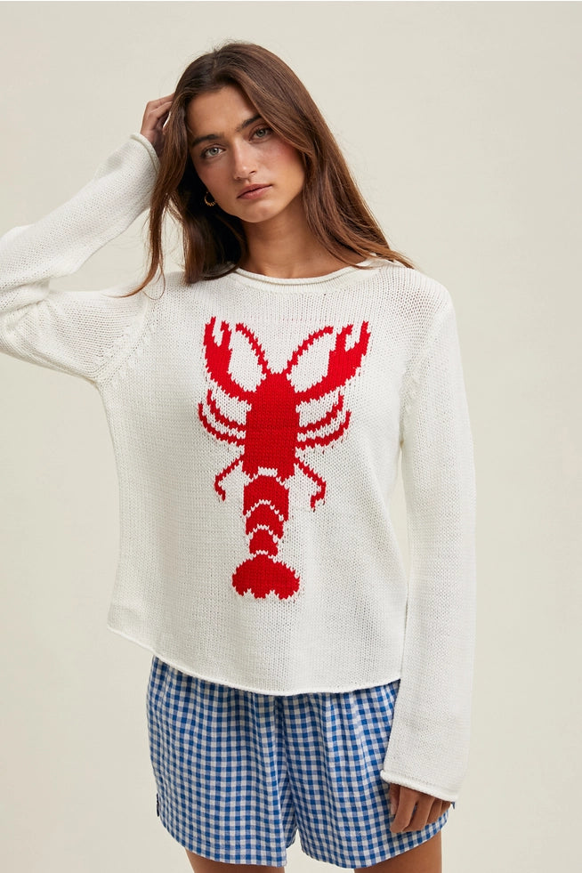 Lobster Sweater Ivory – SHOP ABOVO
